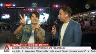 Countdown celebrations held at Sentosa’s Siloso Beach for the first ...