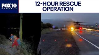 AZ rescue volunteers brave weather overnight for injured hiker | FOX 10 ...